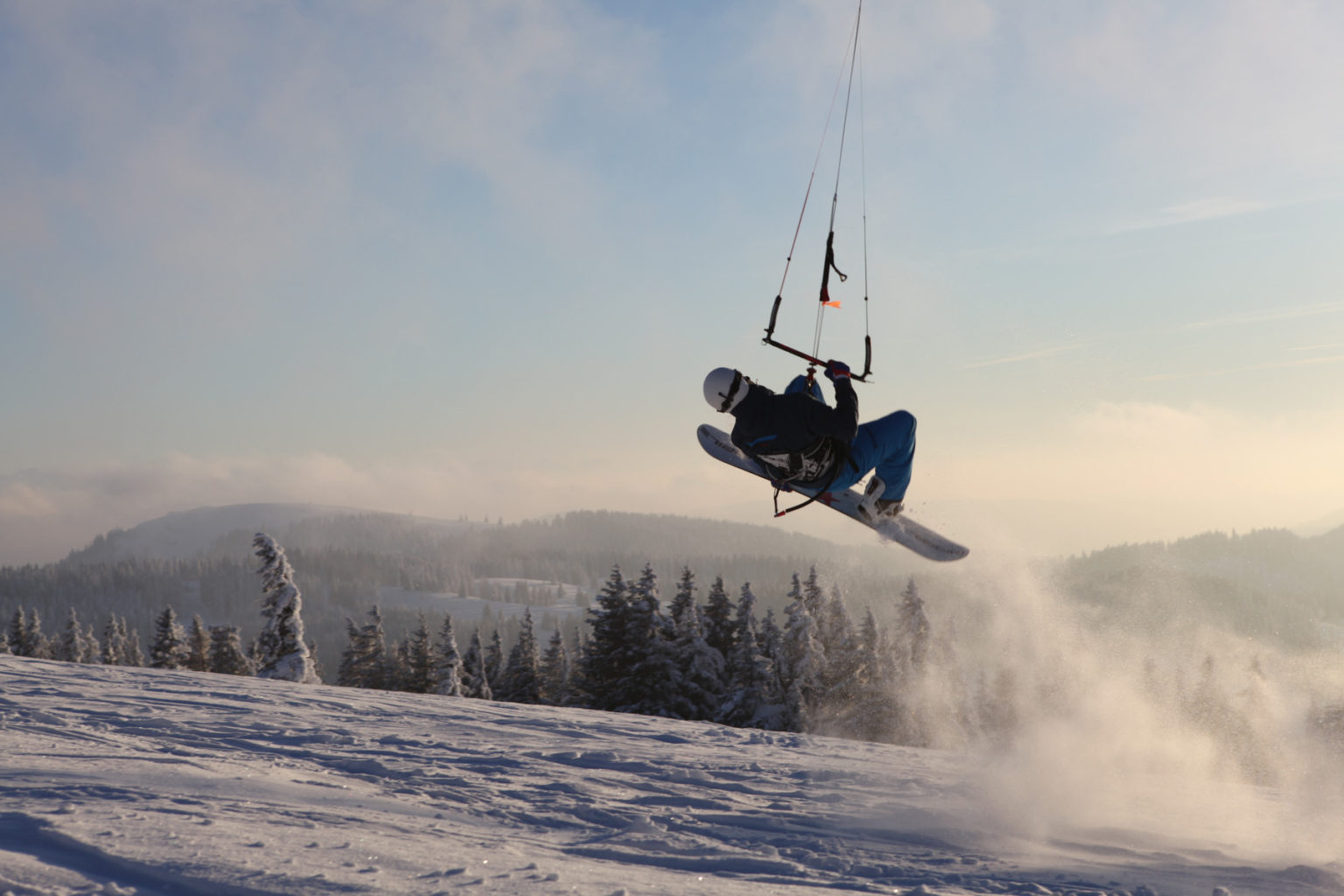 Snowkiten im Schwarzwald - fern der vollen Piste - Schwarzwald-Podcast